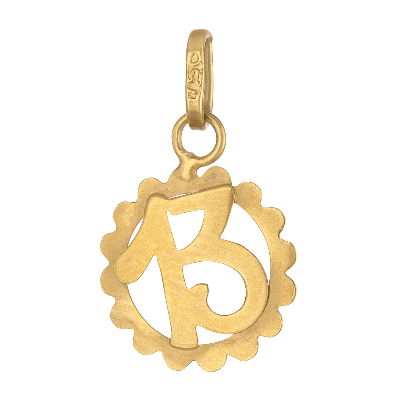 Vintage "13" 18K Gold Charm | Charmco | 18k Solid Gold Charms