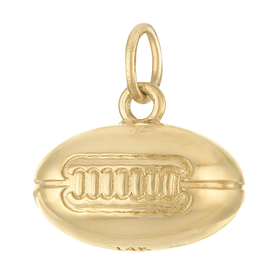 Football 14k Gold Charm | Charmco | 14k Solid Gold Charms
